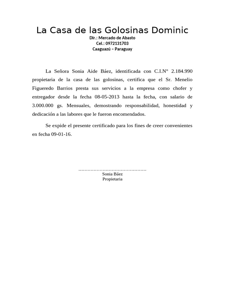 La Casa de Las Golosinas Dominic | PDF