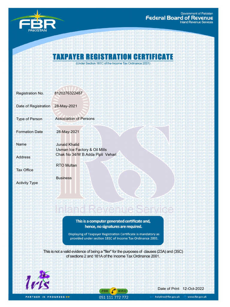 Business Registration | PDF