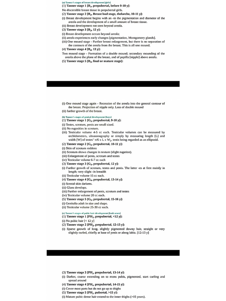 Tanner Staging | PDF
