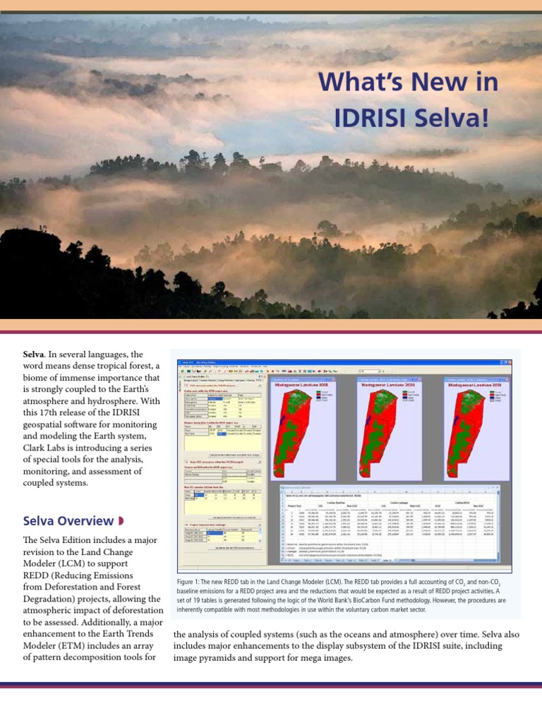 IDRISI Selva - Whats New | PDF | Reducing Emissions From Deforestation And Forest Degradation ...