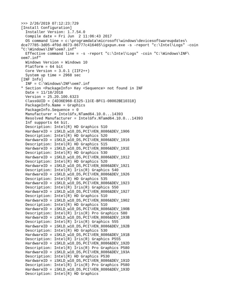 Intel GFX | PDF
