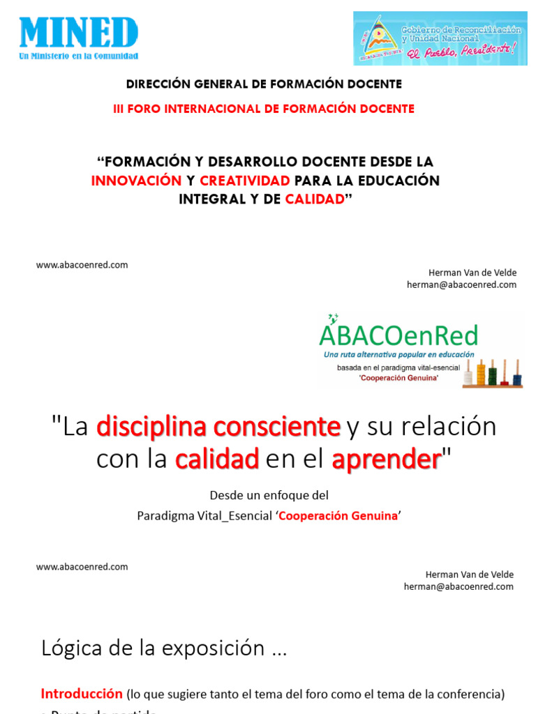 Disciplina Consciente en Educación Integral | PDF | Aprendizaje ...