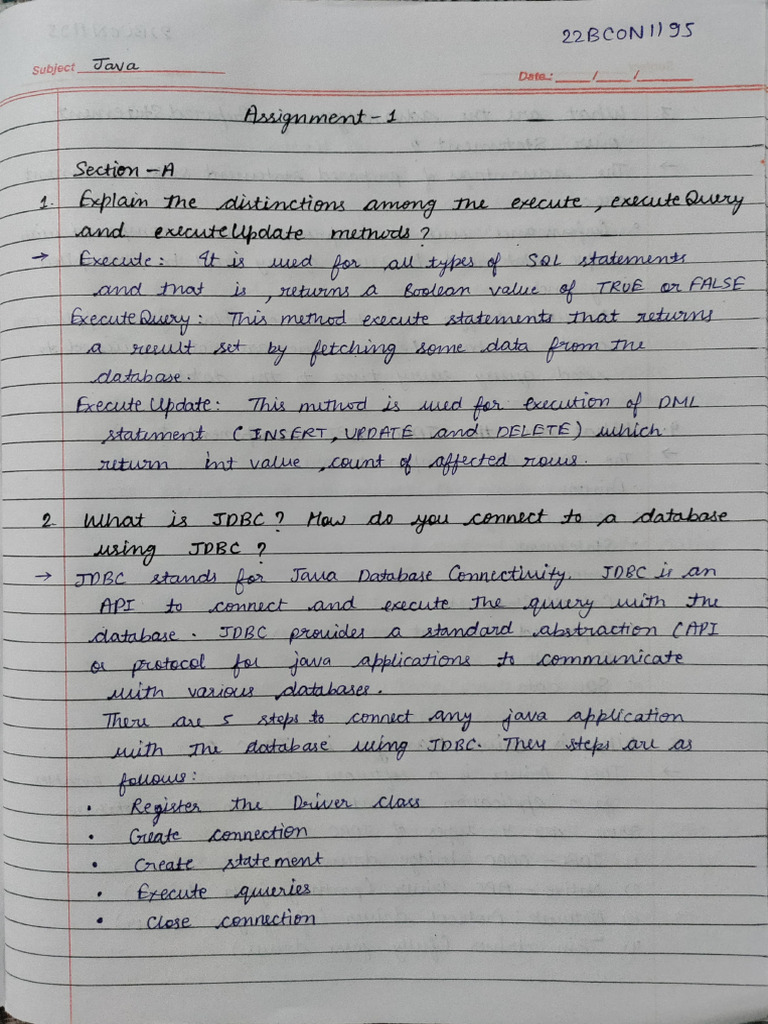 Adv Java (Assignment 1) | PDF