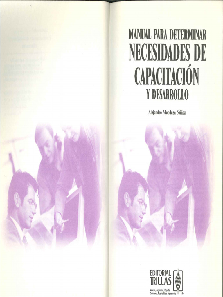 Manual Para Determinar Necesidades de Capacitación y Desarrollo (Alejandro Mendoza Nuñez) | PDF