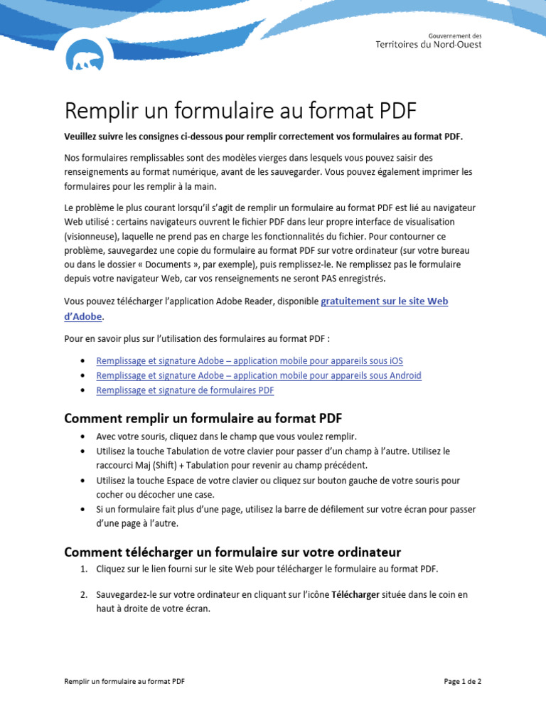 Remplir un formulaire PDF facilement | PDF | Fichier informatique ...