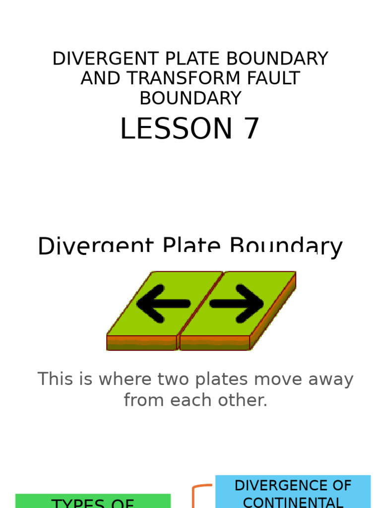 Divergent and Transform Plate Boundaries | PDF | Plate Tectonics | Rift