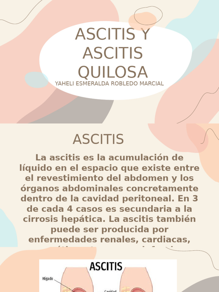 ASCITIS | PDF | Cirrosis | Especialidades Medicas