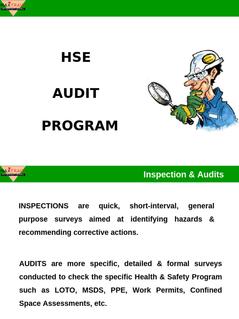 3-Inspections & Audits-1 | PDF | Audit | Occupational Safety And Health