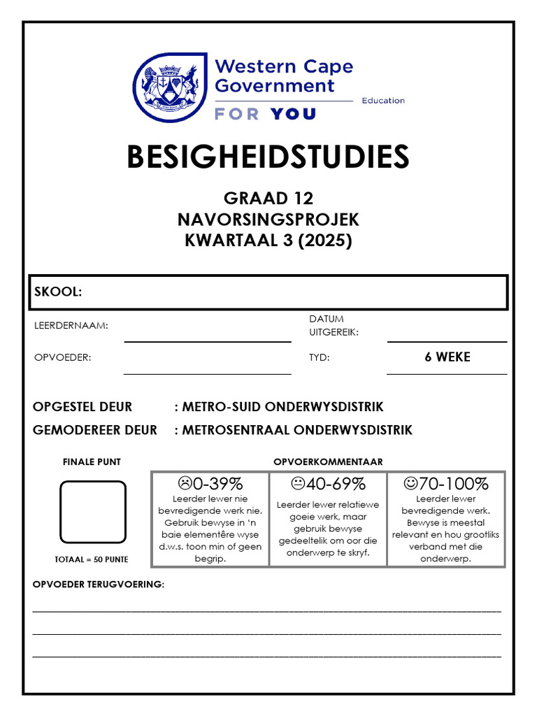 GR12 BSTD 2025 Research Project Afr | PDF
