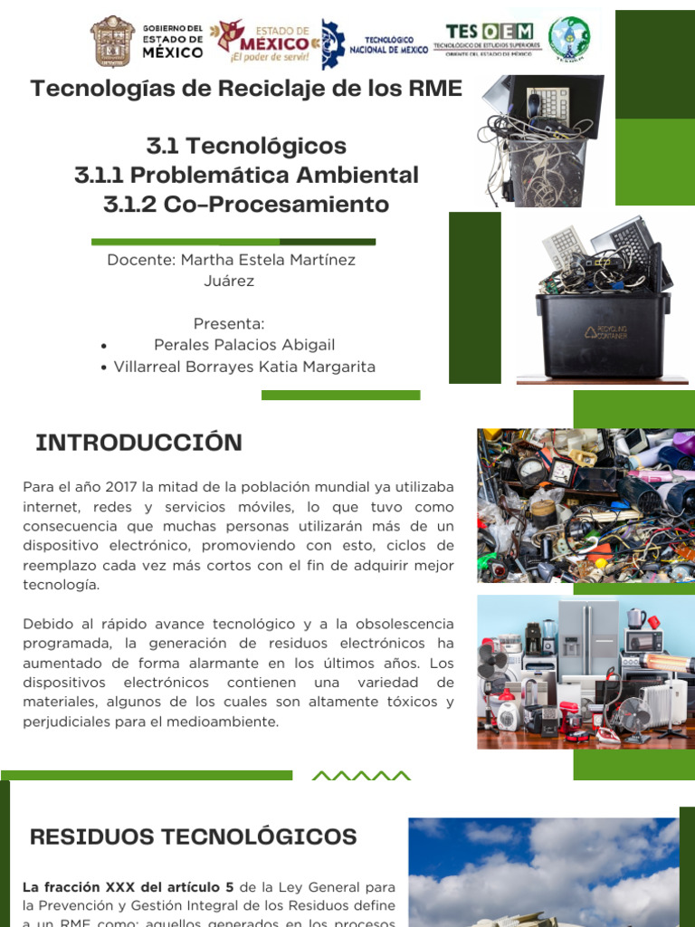 Tecnologías para el Reciclaje de RME | PDF | Residuos | Cobre