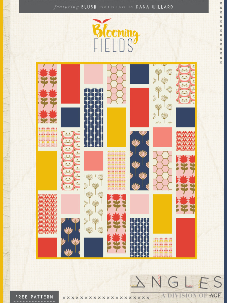 Free Quilt Pattern: Blush Collection | PDF | Seam (Sewing) | Quilt