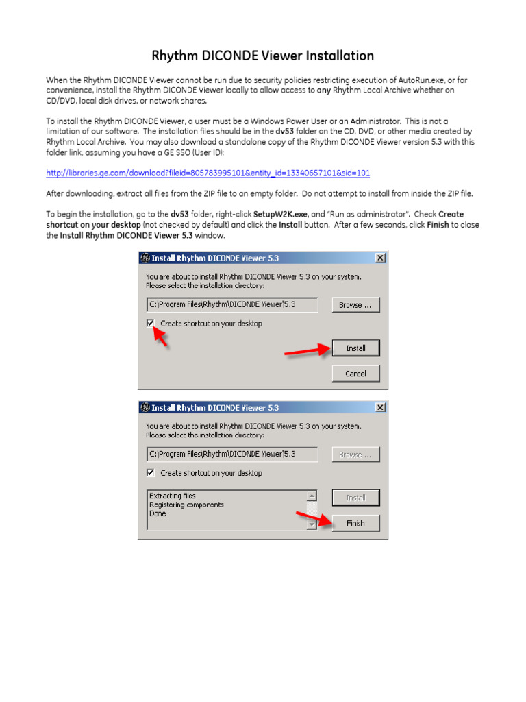 Rhythm DICONDE Viewer 5.3 Installation | PDF