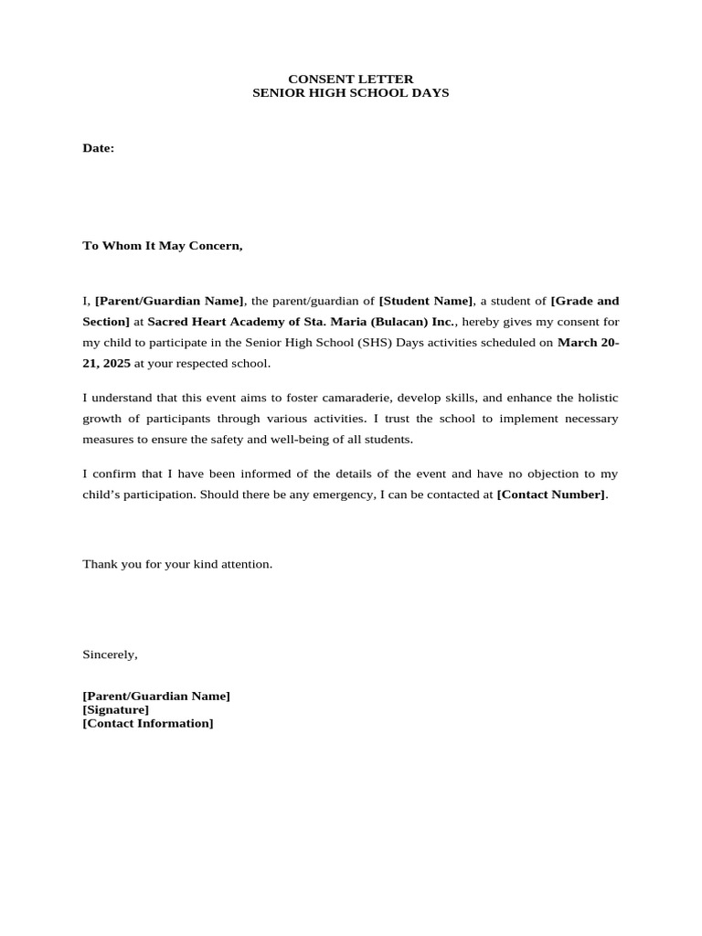 Consent Letter | PDF