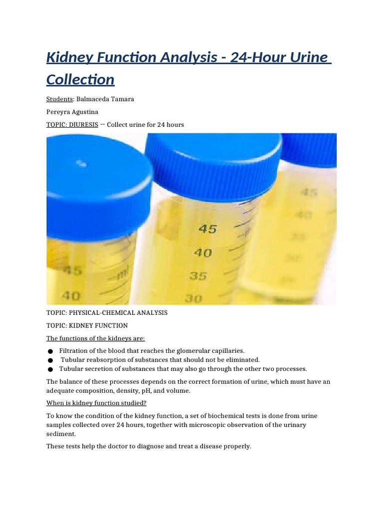 Diuresis BT y PA Inglés Lab - 20250626 - 203951 - 0000 | PDF | Kidney ...