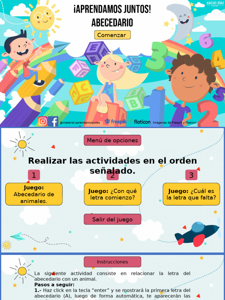 1.- Aprendamos Juntos - Abecedario | PDF