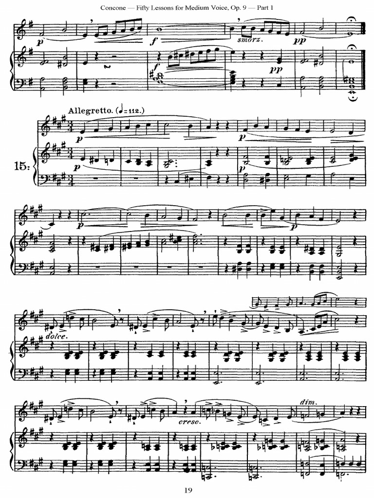 Concone 15 | PDF