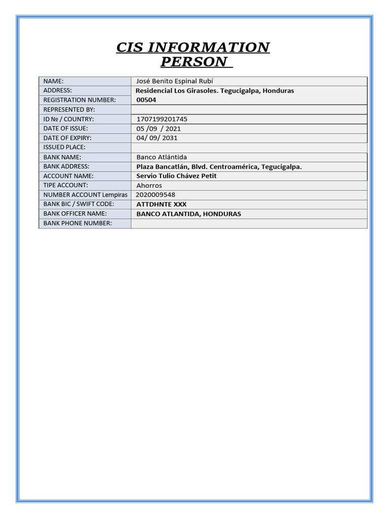 ATLANTIDA Jose Benito HND | PDF