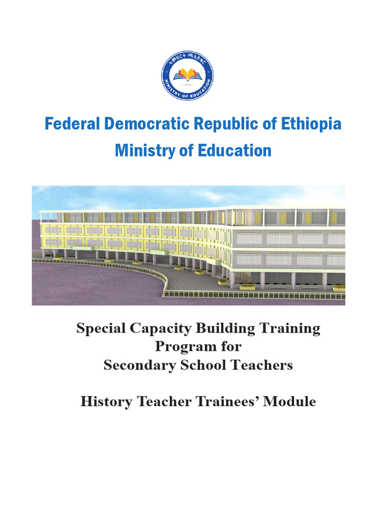 History Teacher Training Module | PDF | Teachers | Atlantic Slave Trade