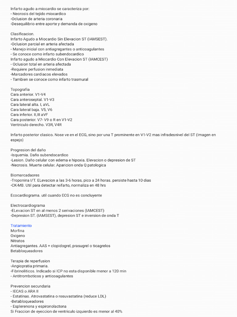 Infarto agudo a miocardio _250518_010646 | PDF