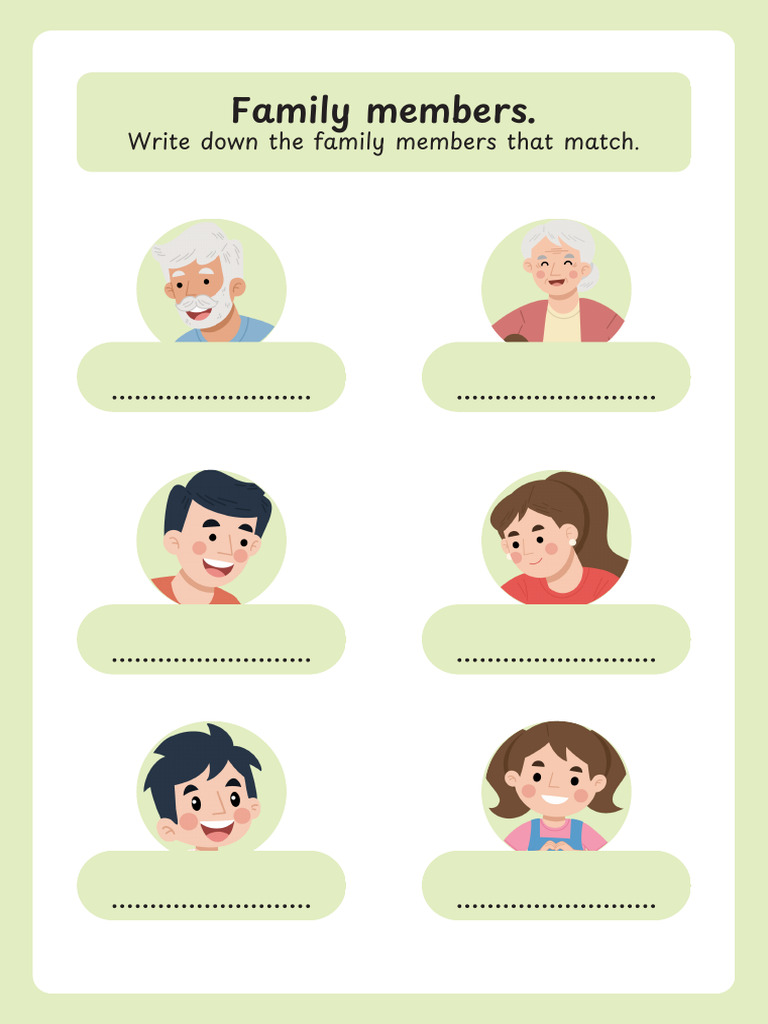 Family Member Identification Guide | PDF