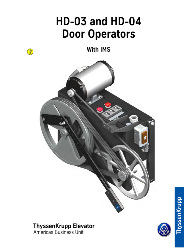HD-03/HD-04 Door Operators Manual | PDF | Fuse (Electrical) | Elevator