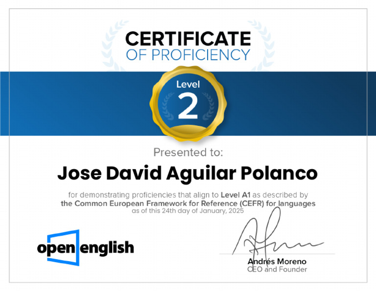 Certificate Level2 | PDF