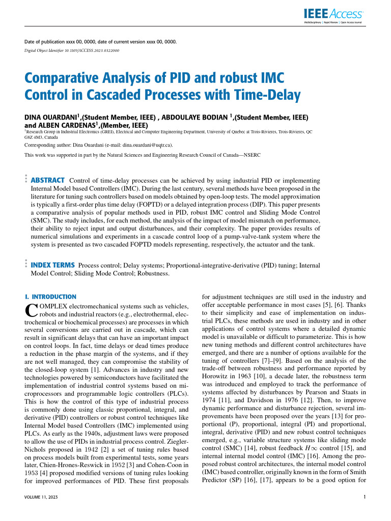 Comparative Analysis of PID and Robust IMC Control | PDF | Control ...