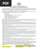 Mandated Reporter Acknowledgment Form | PDF | Child Abuse | Physician