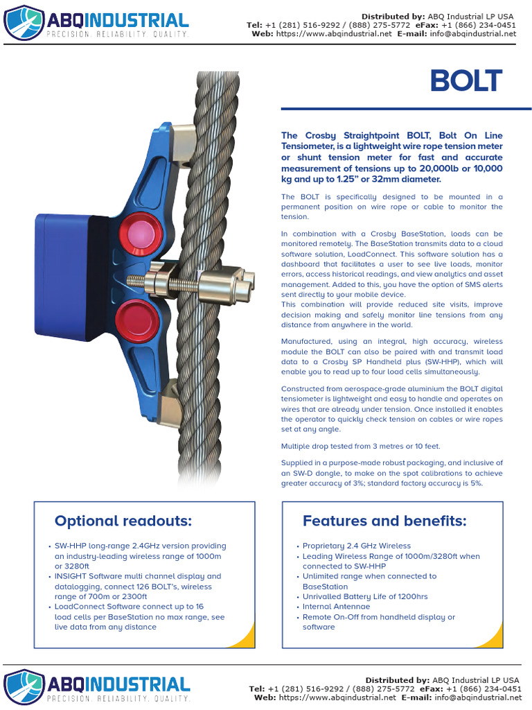 Wireless Cable Tension Meter Overview | PDF | Wireless | Electrical ...