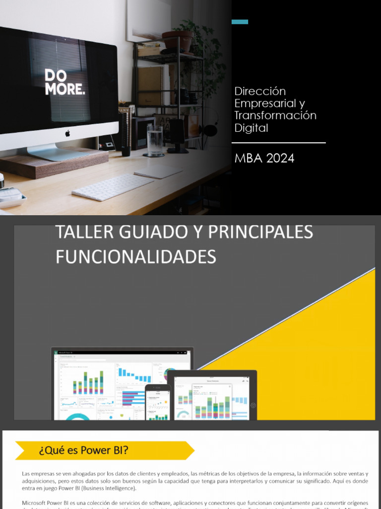Presentación Taller Power BI | PDF