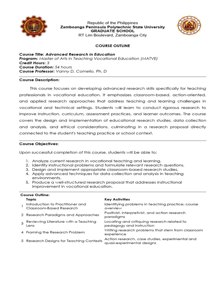 Advanced Research in Vocational Education | PDF | Vocational Education ...