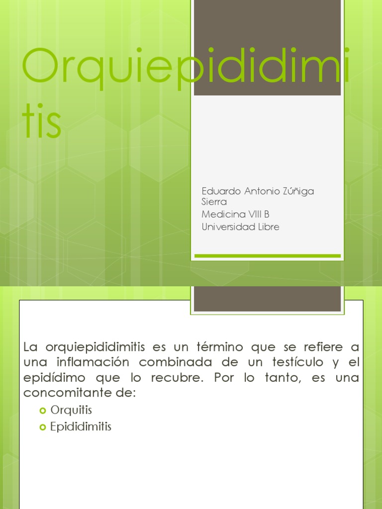 1a (Urologia) - Orquiepididimitis