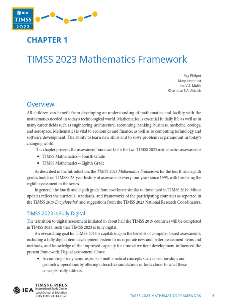 T23 Frameworks Ch1 Mathematics | PDF | Numbers | Shape