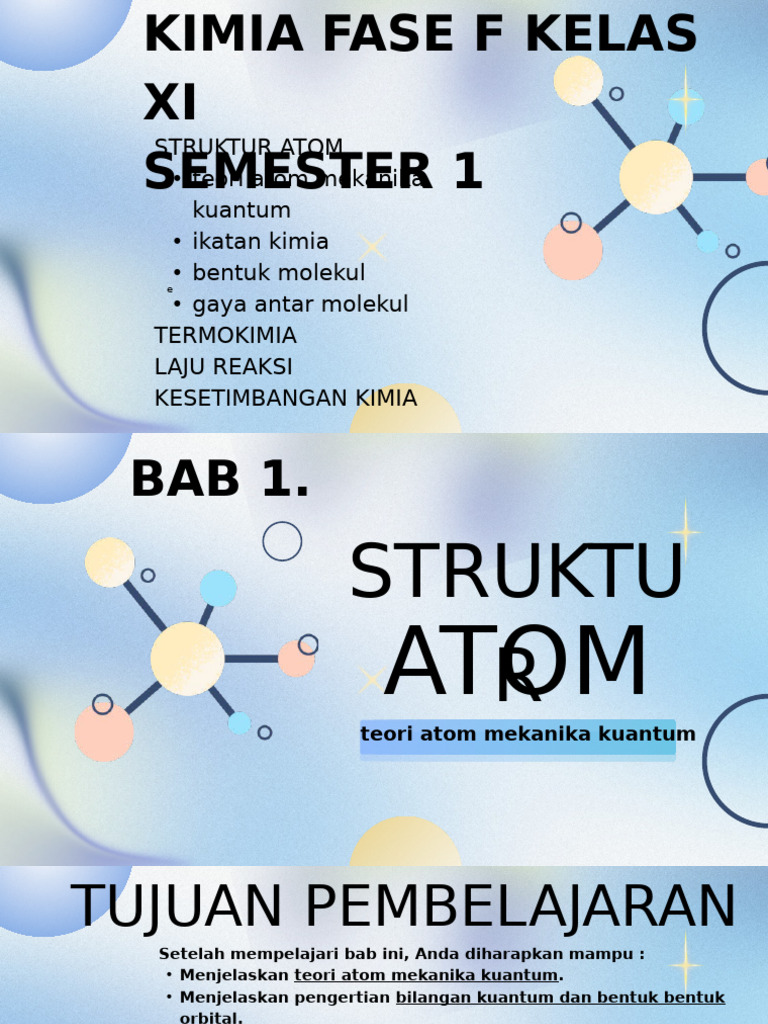 Teori Atom Mekanika Kuantum dan Orbital | PDF