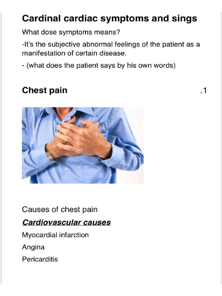 Cardiac Sign | PDF