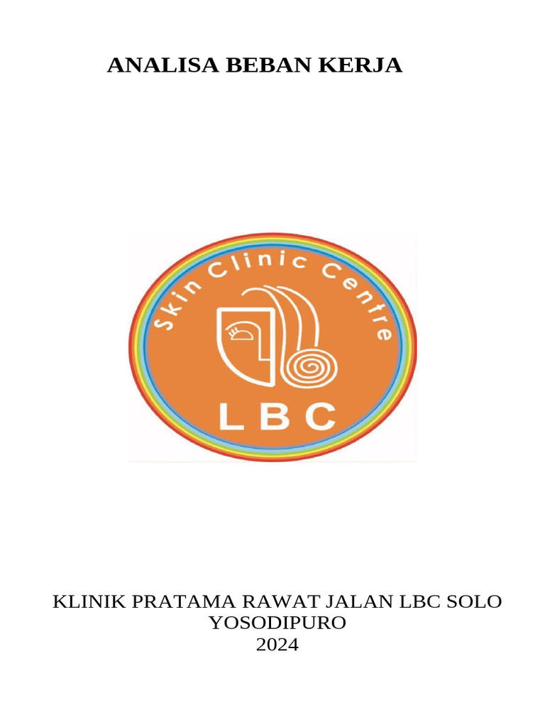 Analisa Beban Kerja Klinik LBC Solo | PDF