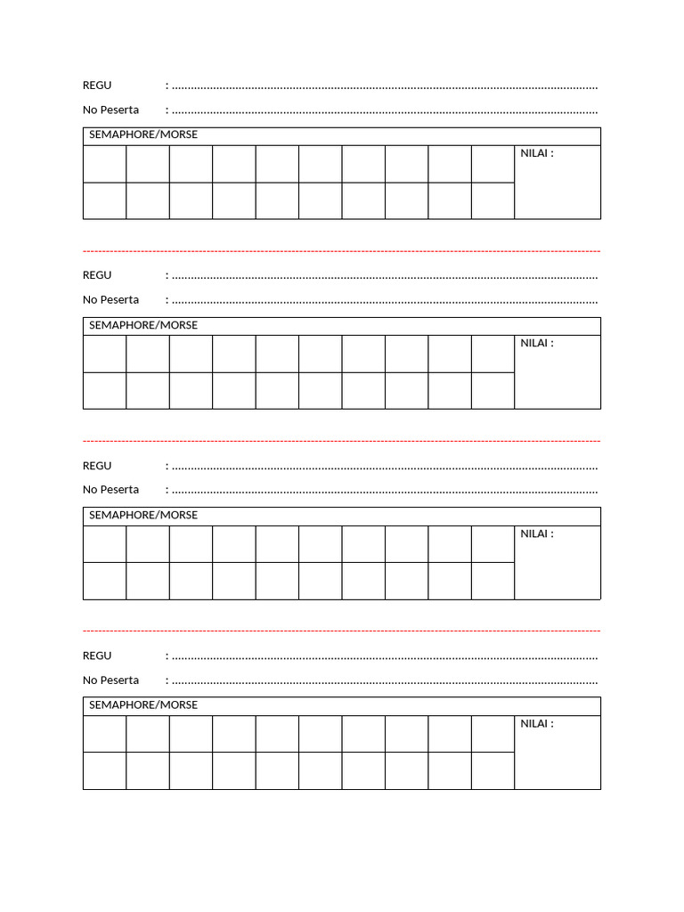 Form Semaphore Morse | PDF