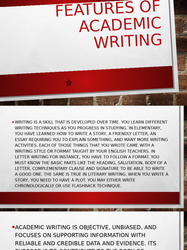 Features of Academic Writing | PDF | Knowledge | Essays
