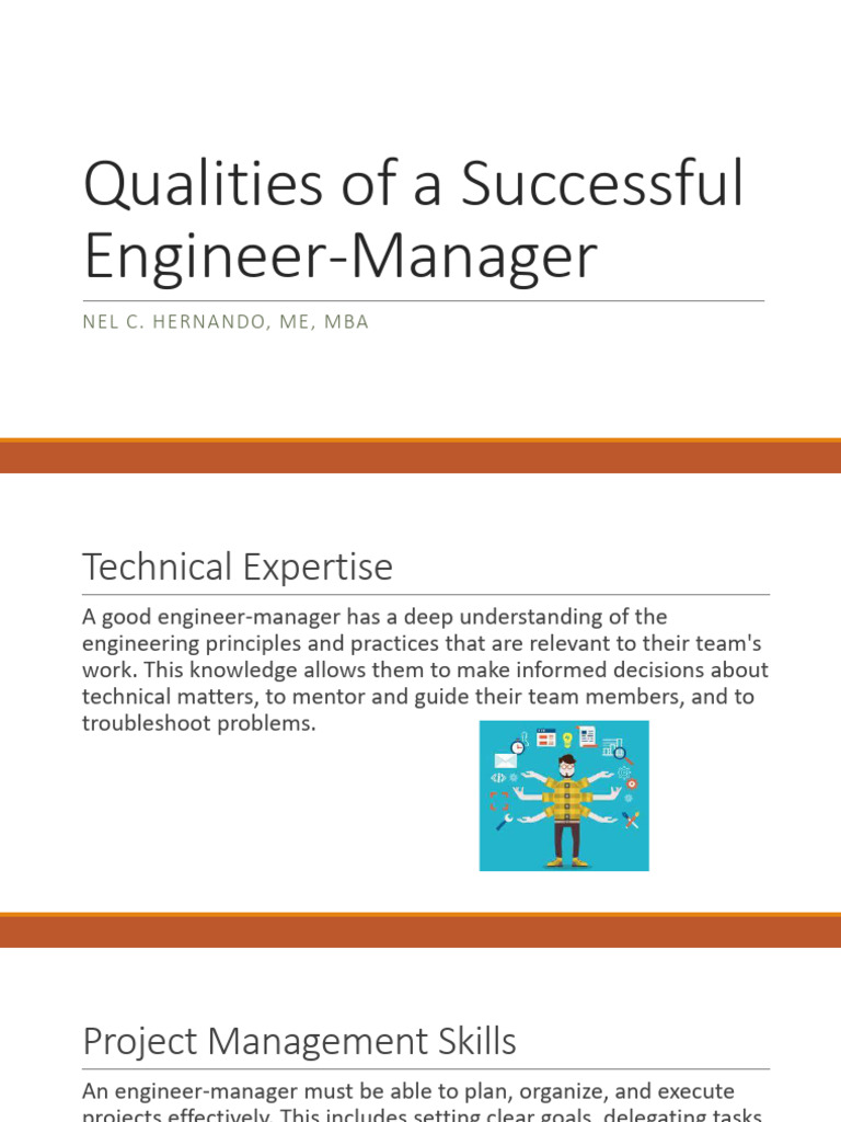 Key Qualities of Effective Engineer-Managers | PDF | Skill | Engineering