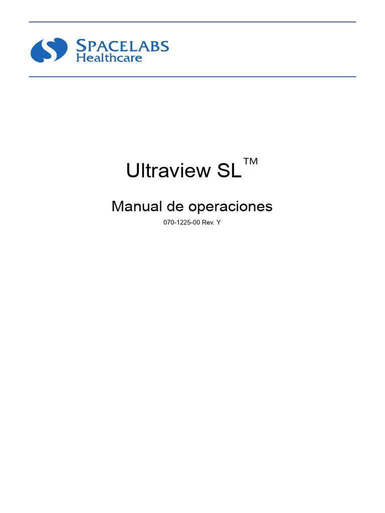 Manual de operaciones Ultraview SL | PDF