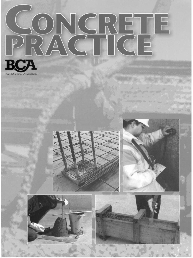Concrete Practice - BCA | PDF | Concrete | Cement