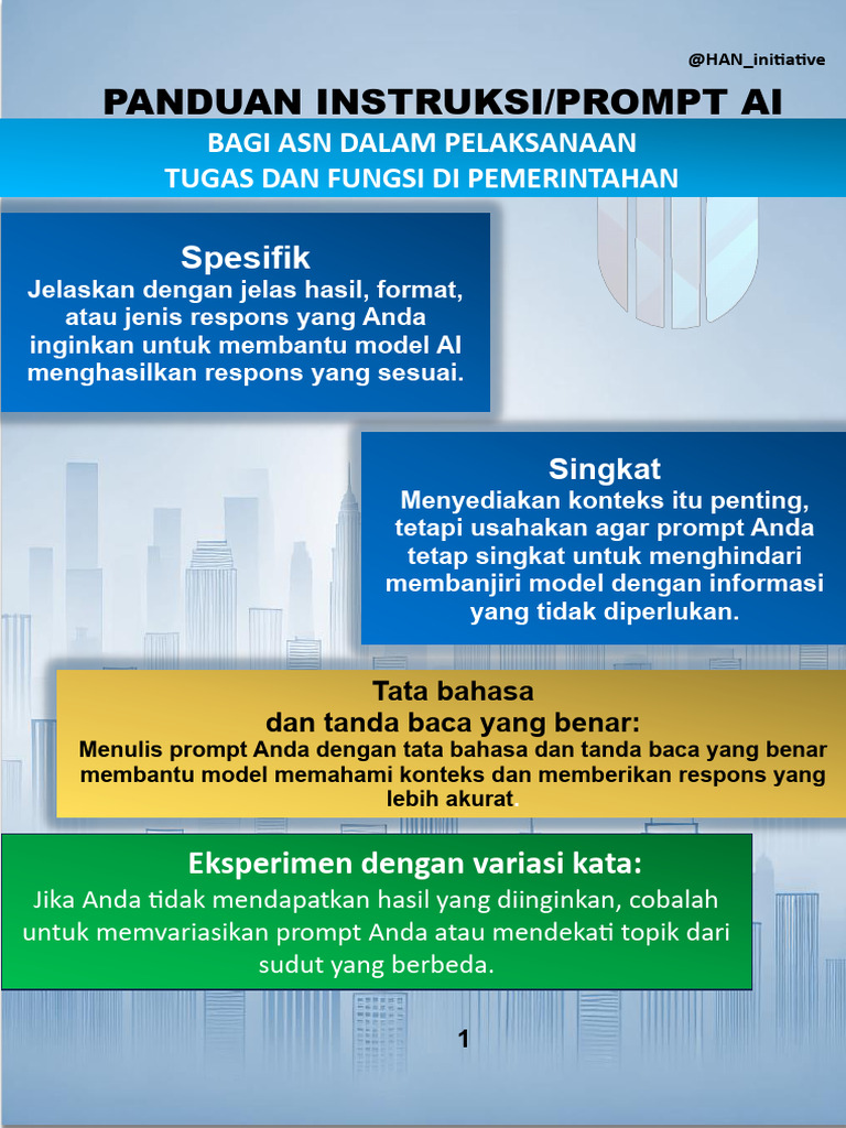 Panduan Membuat Prompt AI Efektif | PDF