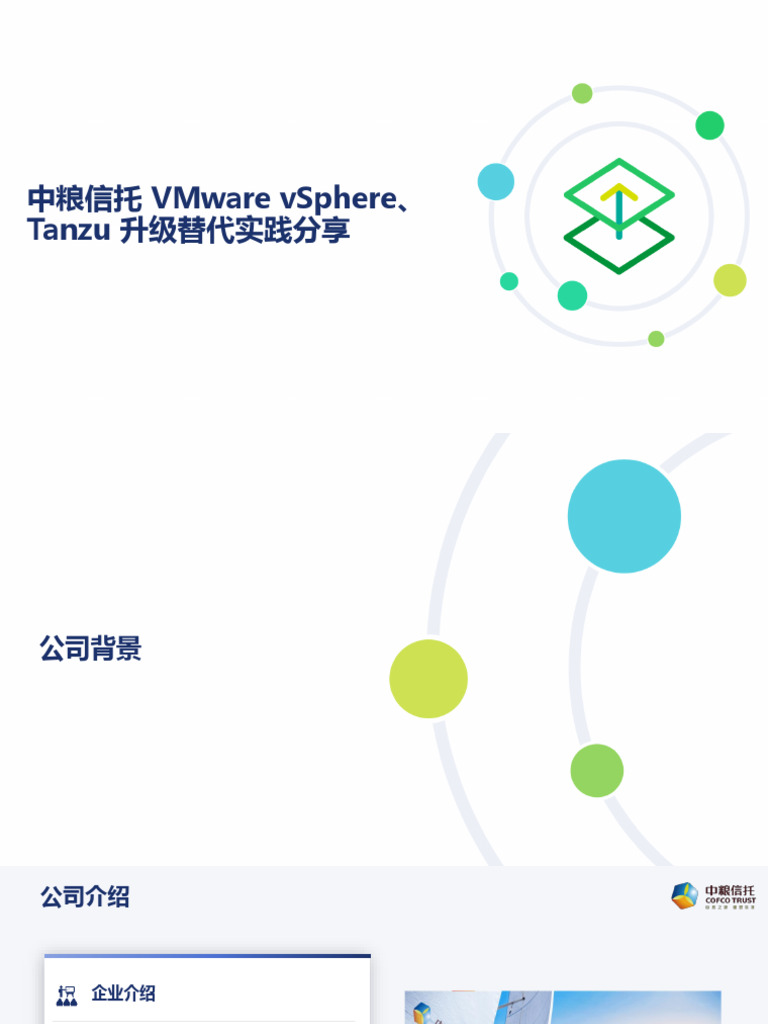 中粮信托 VMware VSphere、Tanzu 升级替代实践分享 | PDF