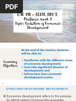 Theories of Economic Development | PDF