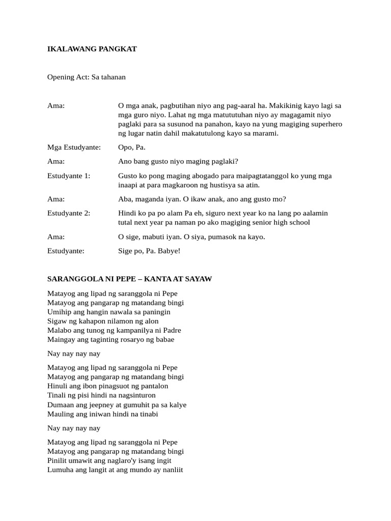 Filipino Sayawit | PDF