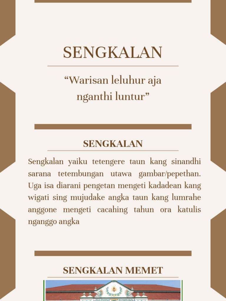 Materi Sengkalan Kelas XI | PDF