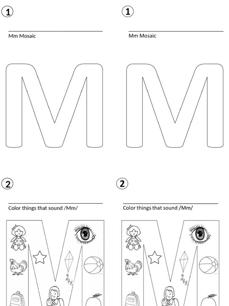 Mm Activities for Kindergarten | PDF
