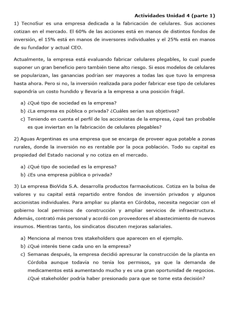 Actividad U4 - 1 | PDF