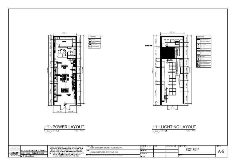 Acs Gaisano Ipil Power and Lighting Layout | PDF