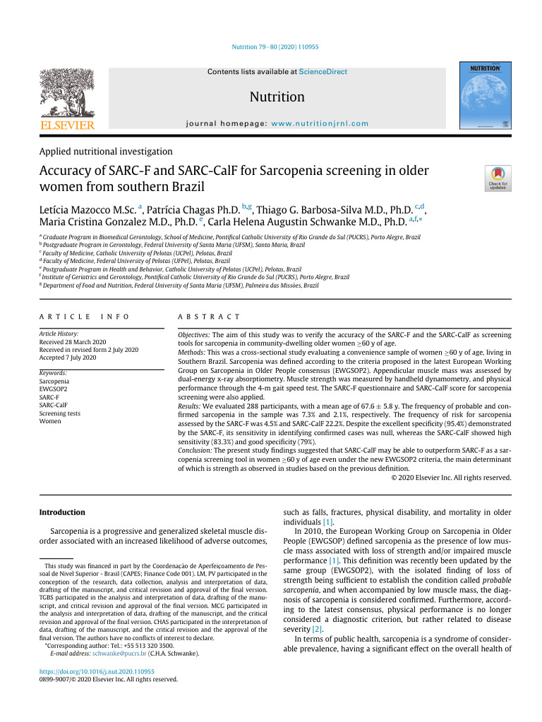 2020_Accuracy of SARC-F and SARC-CalF for Sarcopenia Screening in Older ...